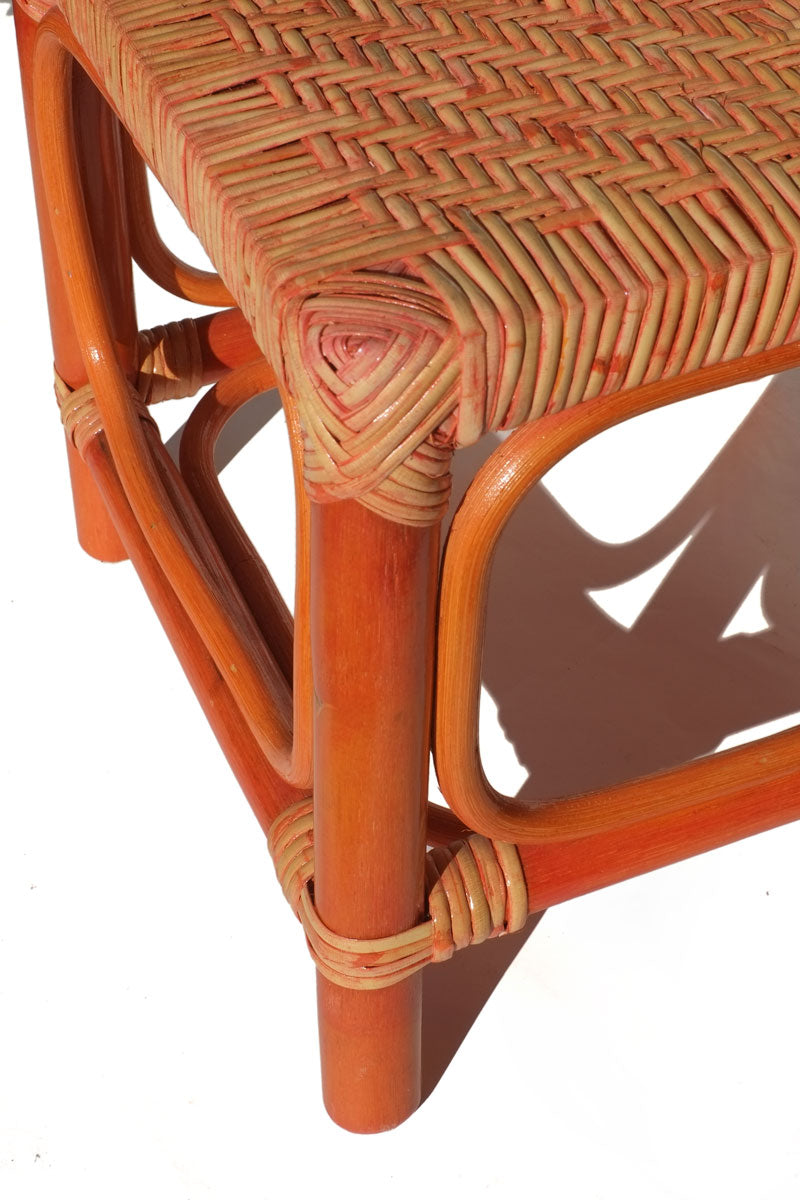 rattan stool - mid square – The Wax Apple